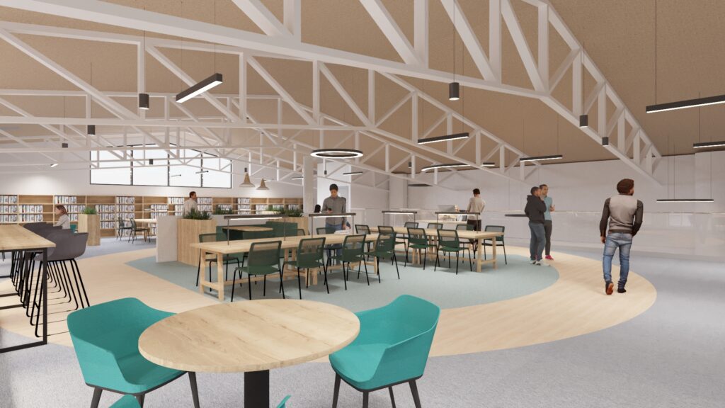Work is under way on new £1.9 million college library - Telford College
